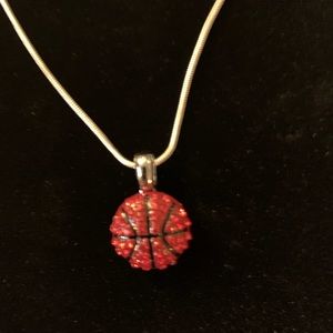 Jewelry | Basketball Pendant Necklace Sterling Silver | Poshmark